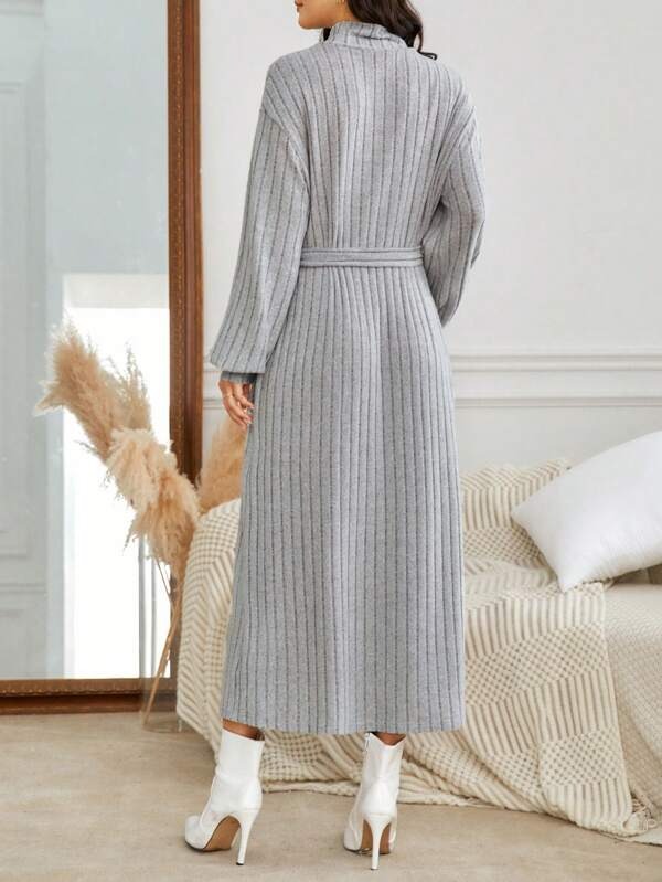 Rochie Lunga Cathina Gri - Iuliashop