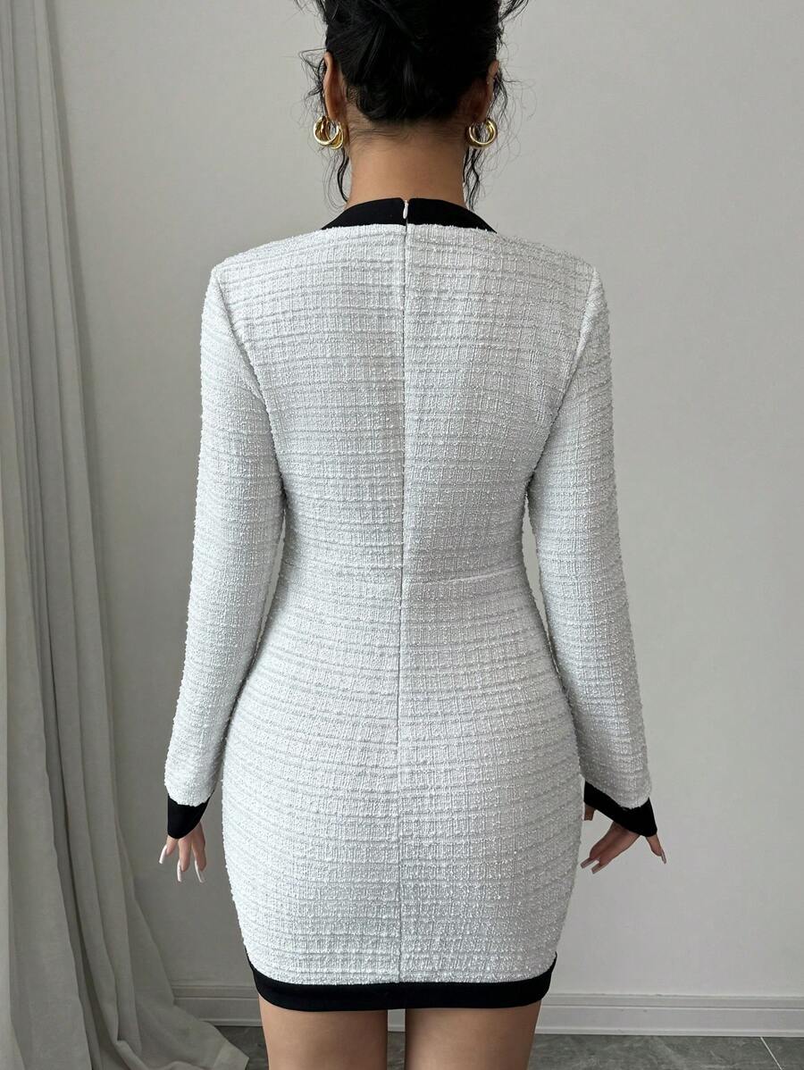 Rochie Scurta Margrete Alba - Iuliashop